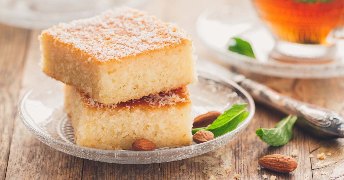 Recette Trotteuse: Basbousa, égypte - Le Globe Trotteur